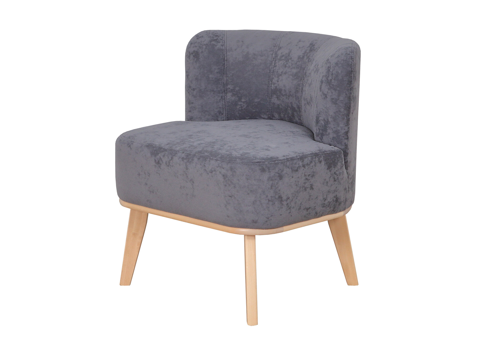 Кресло интерьерное "Жирон" SENSEY STEEL GREY Бесцветный (Лак)