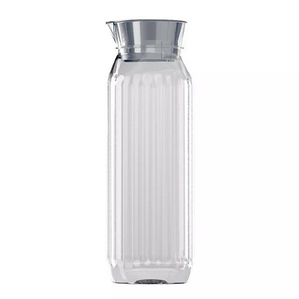 Кувшин «Росси» с крышкой, полипропилен, 1,4 л, прозрачный, серый (Phibo)