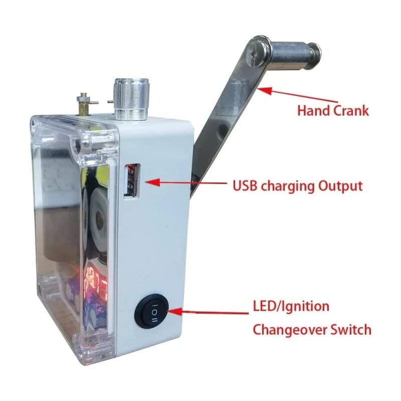 Ручной генератор с USB зарядкой, Цвет: 3 Capacitors — фото 1
