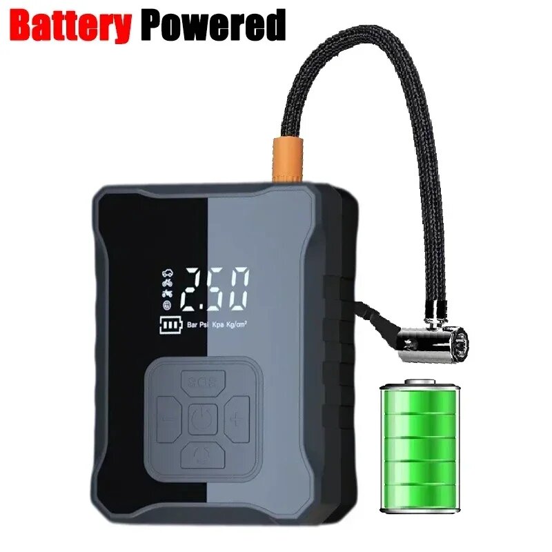 EAFC 150PSI автомобильный воздушный компрессор проводной/беспроводной воздушный насос насос для накачивания шин для мото лодки AUTO шарики для шин цифровой дисплей насос для накачивания, Battery Powered