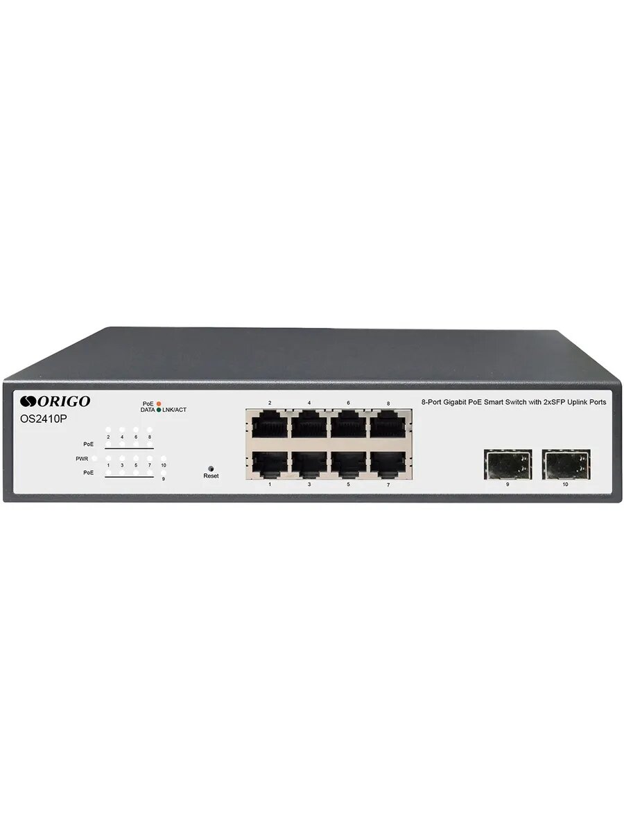 Коммутатор OS2410P/120W OS2410P/120W/A1A (L2) 8x1Гбит/с 2SFP