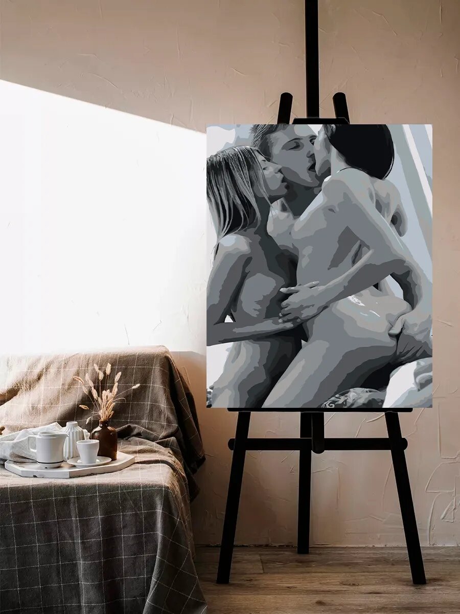 Картина по номерам Эротика Соблазн Влечение Страсть Любовь