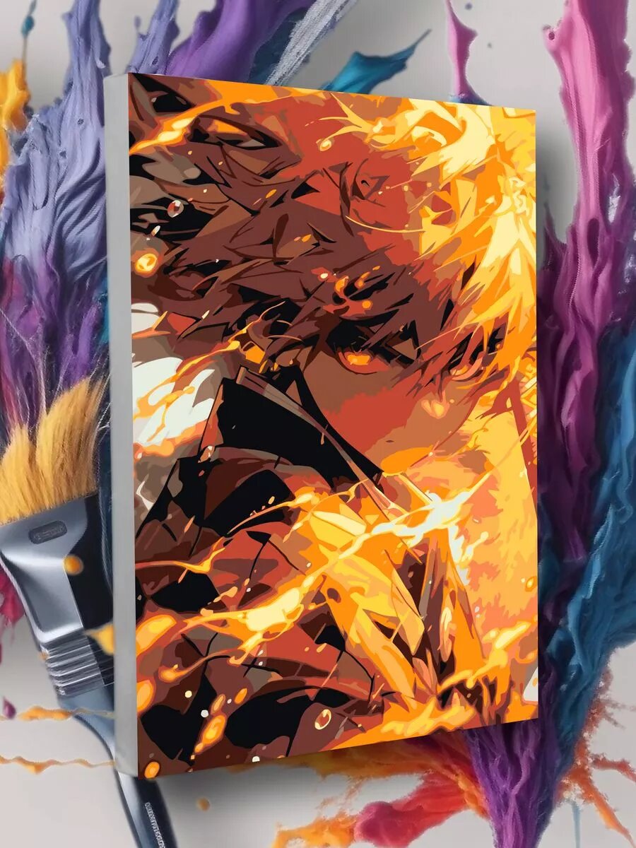 Картина по номерам аниме