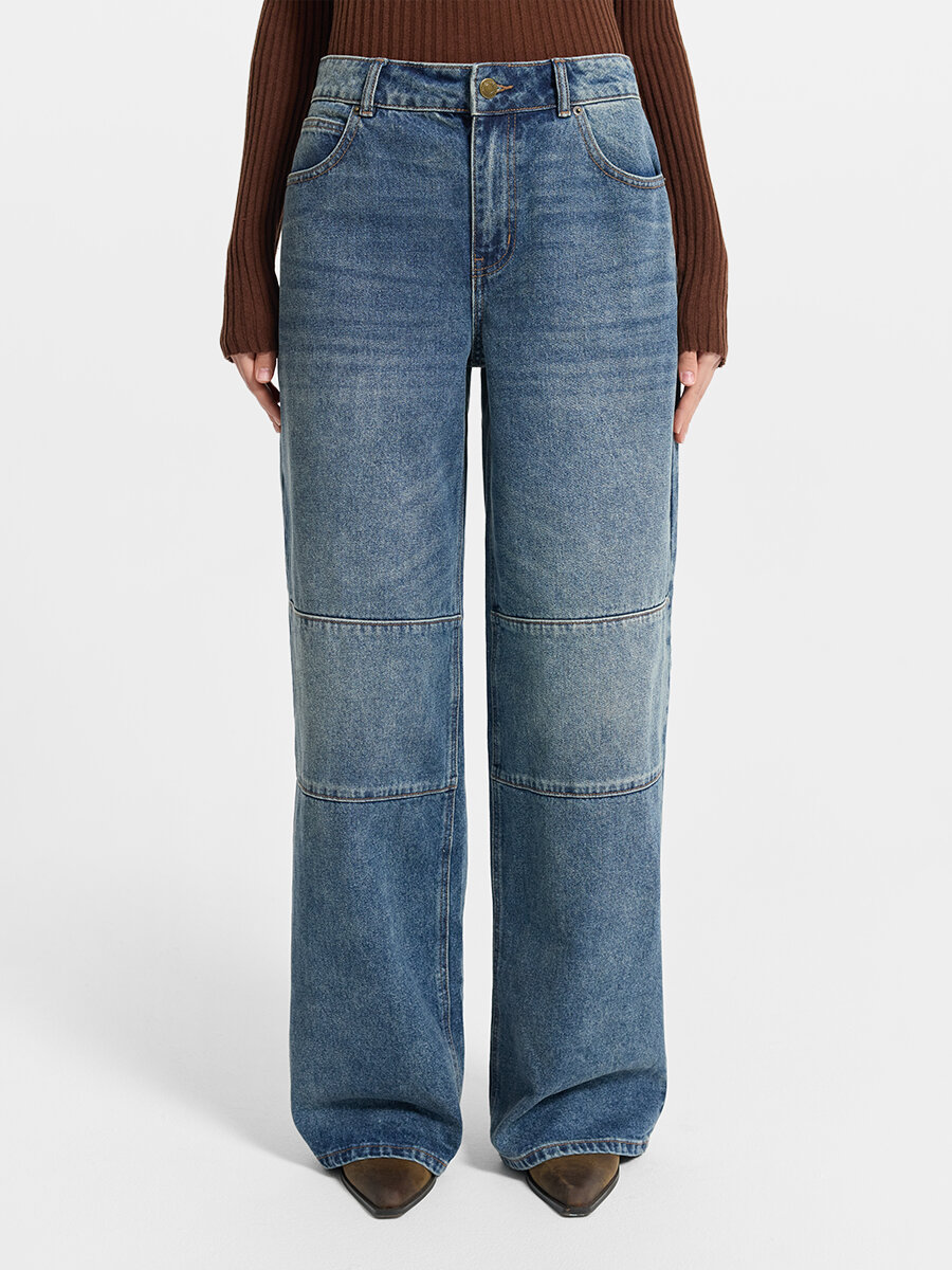 Джинсы широкие 