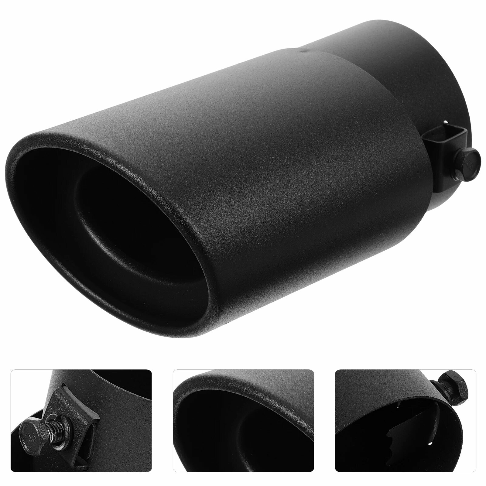 Выхлоп из нержавеющей стали для автомобилей, внедорожников, один наконечник, повышенная производительность, прочный глушитель, аксессуар, автозамена автомобиля