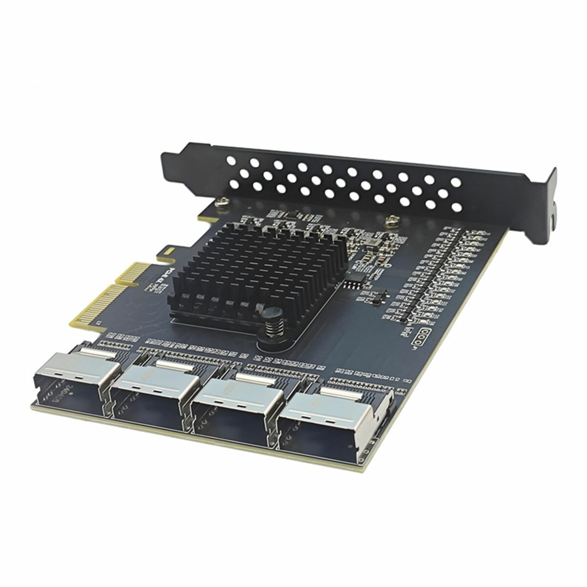 Адаптер SATA PCIe 4 Порта SFF-8087 На 16-Портовую Карту Расширения SATA3.0