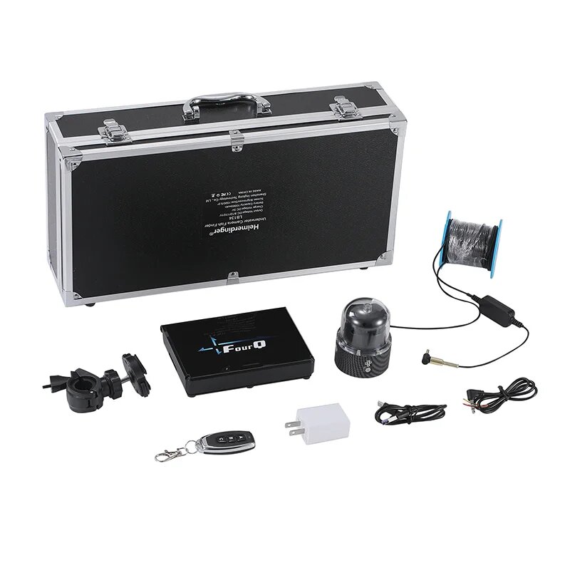 Heimerdinger 360° вращающийся подводный локатор рыбы с HD ночным видением, датчиком температуры и глубины для льда/каяка/рыбалки