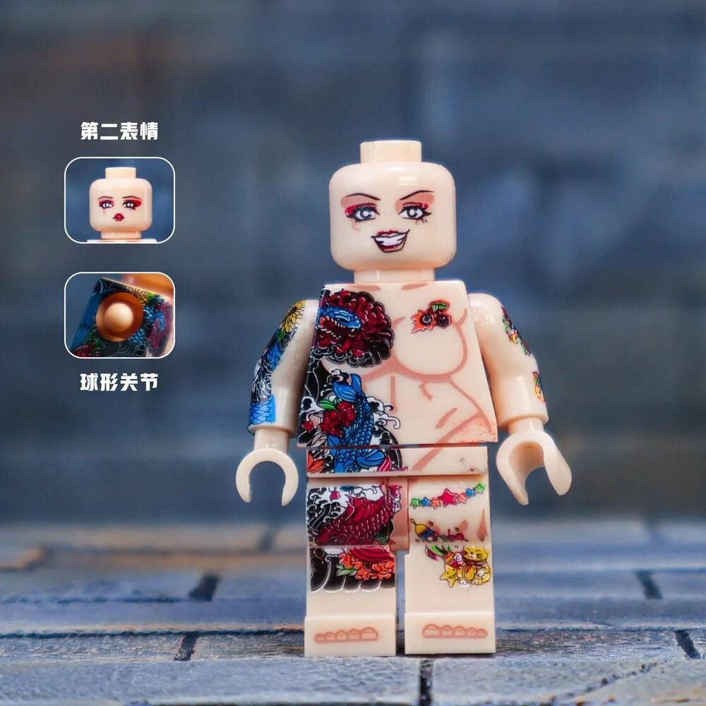 Татуировка женский Минифигурки блоки