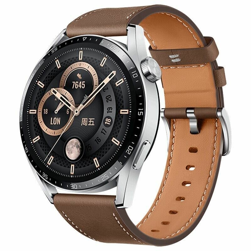 Кожаный ремешок для HUAWEI WATCH GT2 3 Pro 46 мм ремешок для Huawei Watch Ultimate