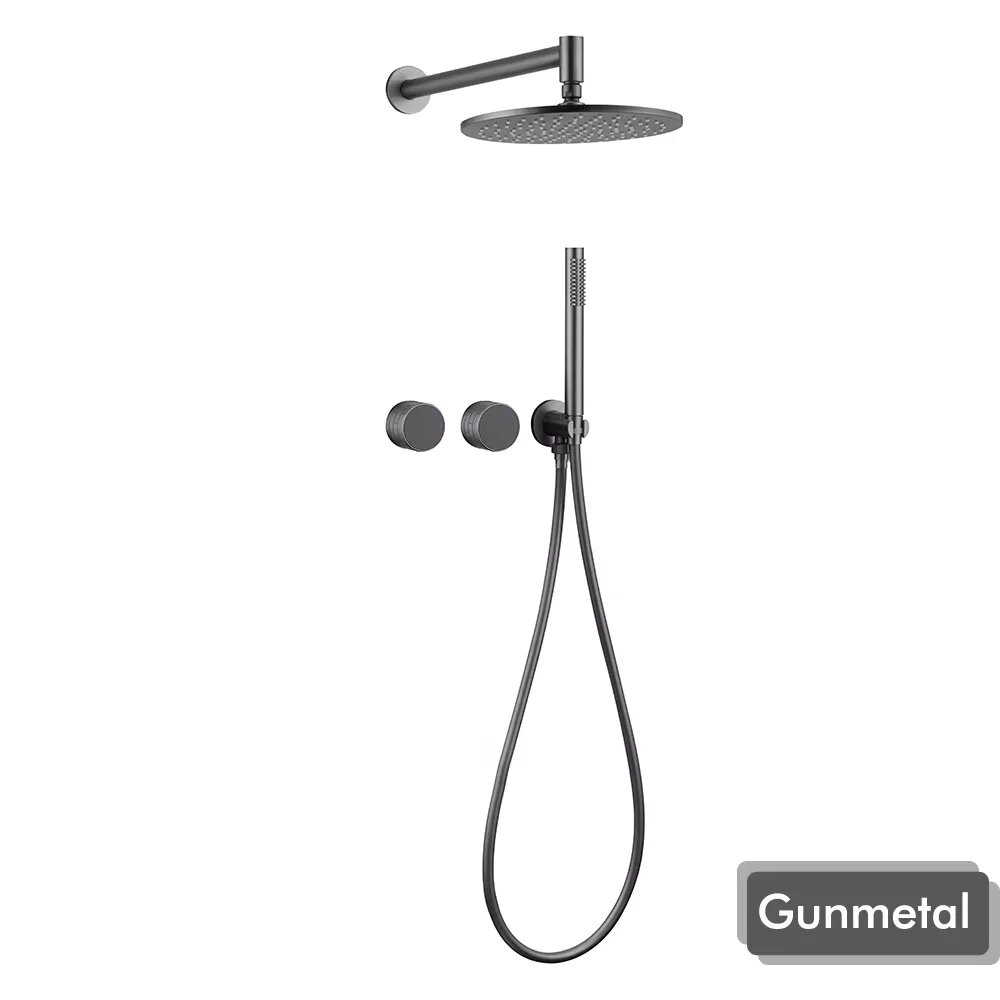 Скрытый смеситель для душа Smesiteli Grey-2 Ways Valve