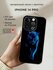 Чехол на Apple iPhone 14 Pro / Айфон 14 Про с принтом "Пантера в лунном свете"