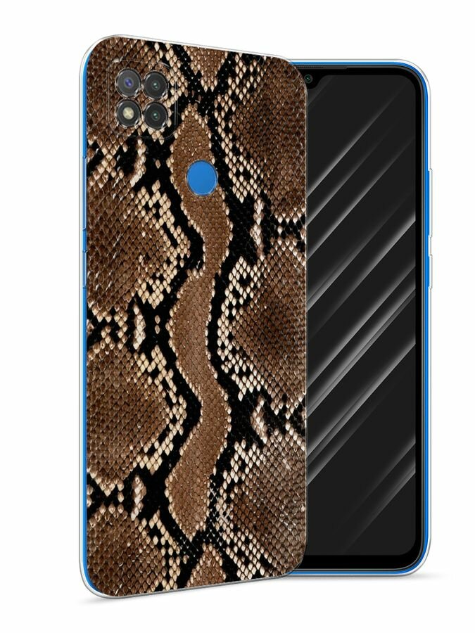 Чехол на Xiaomi Redmi 9C / Сяоми Редми 9C с принтом Кожа питона