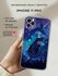 Чехол на Apple iPhone 11 Pro / Айфон 11 Про с принтом "Ночные киты"
