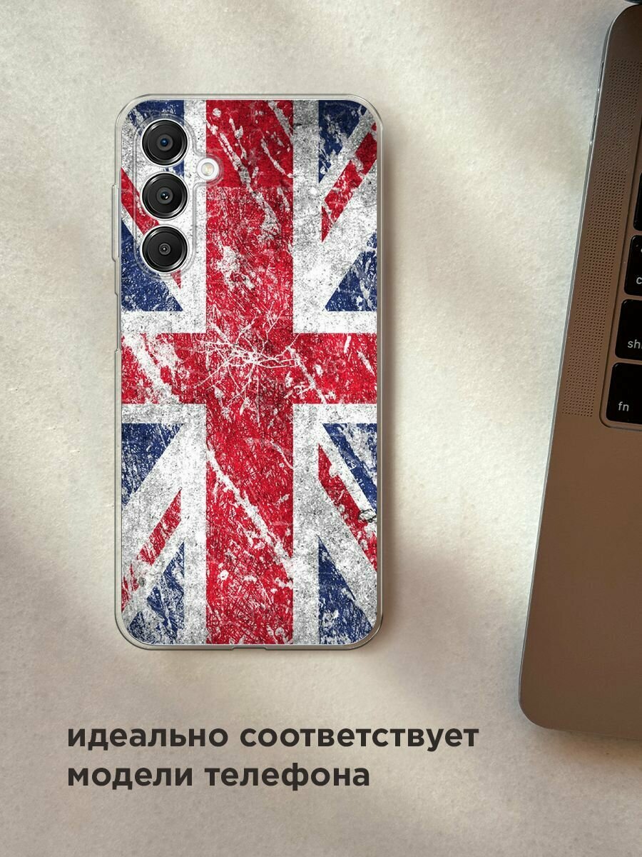 Чехол на Samsung Galaxy A16 / Самсунг А16 с принтом "Флаг британский" — фото 1