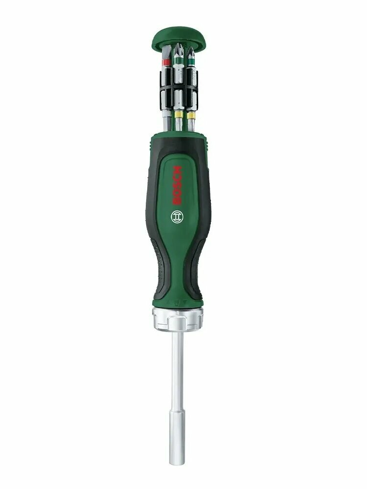 Bosch Home And Garden Трещоточный шуруповерт с магазином бит, 12 шт. 1600A032V0