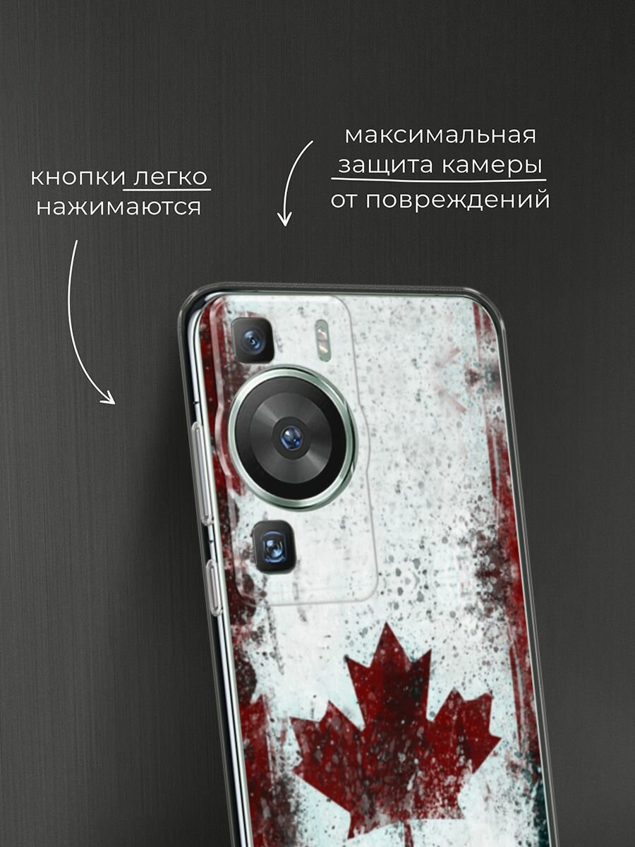 Чехол на Huawei P60/P60 Pro / Хуавей P60/P60 Про с принтом "Канада" — фото 1