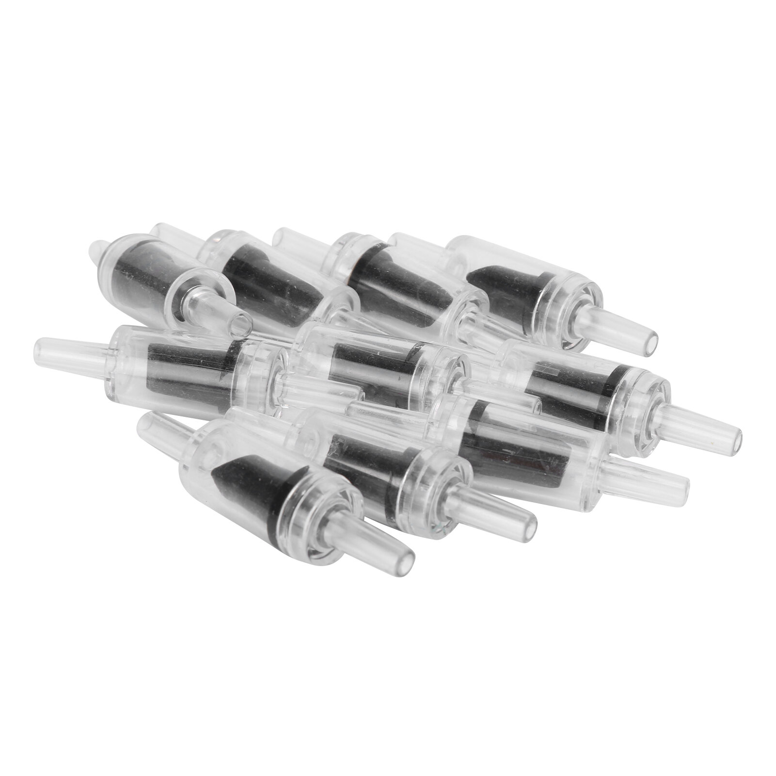 10 шт. Обратные клапаны для воздушных насосов, пластиковые, пластиковые, для аквариума (черные)