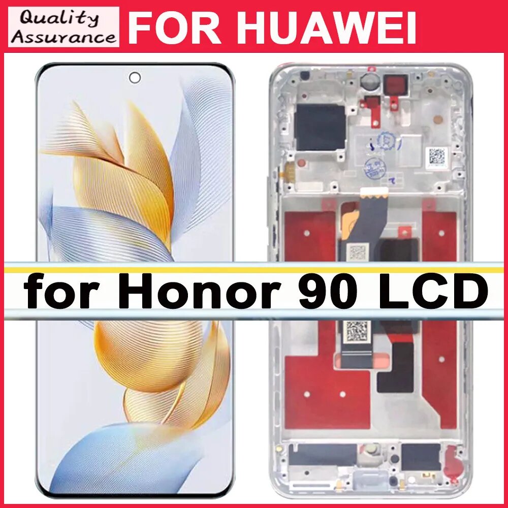 Высококачественный 6,7-дюймовый AMOLED-дисплей для Huawei Honor 90, сенсорный экран, With Blue frame