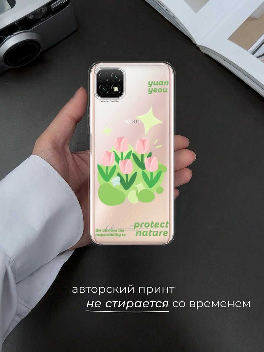 Чехол на Wiko T3 / Вико Т3 с принтом "Protect nature" — фото 1