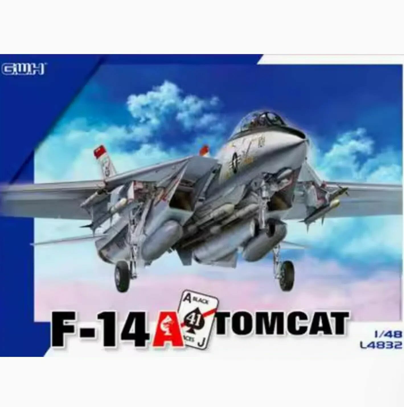 Great Wall G.W.H L4832, сборная модель самолета Grumman F-14A Tomcat 1/48 масштаб для моделистов и коллекционеров, модель истребителя для сборки и демонстрации