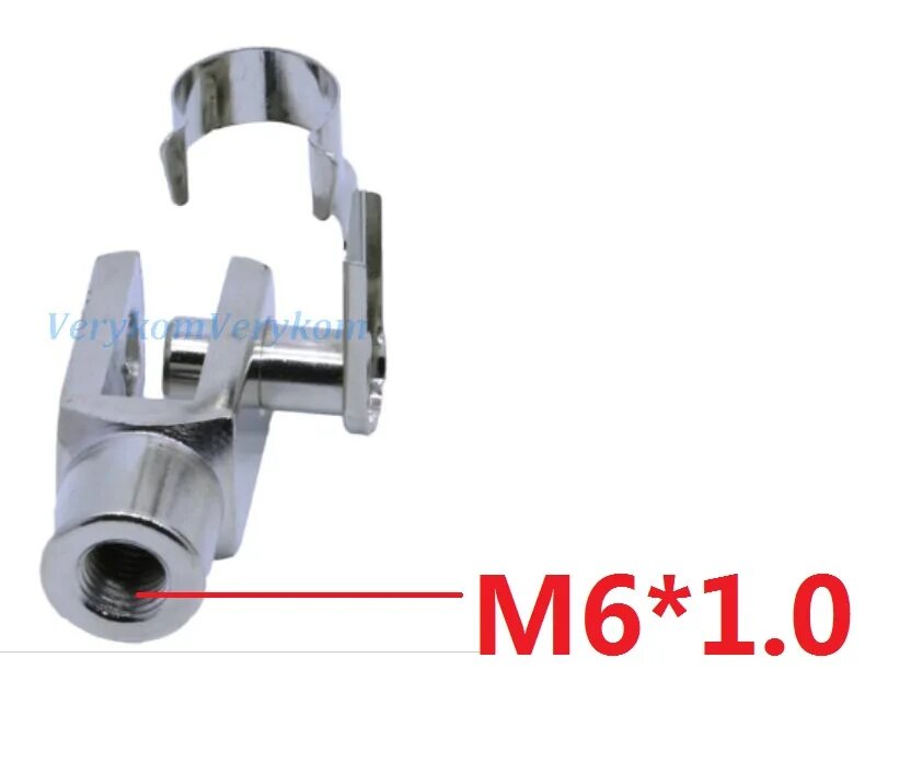 10 шт./лот, y-образный шарнир, M6 * 1,0, женский размер, пневматический цилиндр, монтажный шарнирный шток, Поршень с зажимом, тип фесто