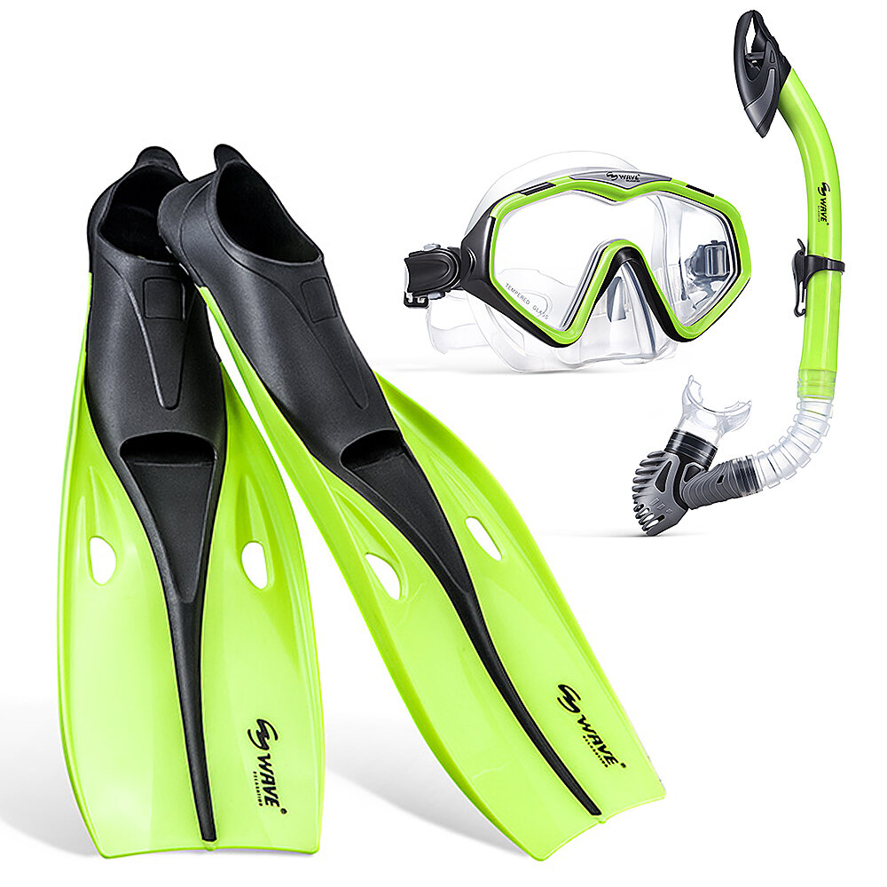 Набор для снорклинга Широкая маска для дайвинга Ласты для снорклинга Сухая трубка Набор ласт с закрытой пяткой Герметичные и антизапотевающие линзы для лучшего обзора Снаряжение для снорклинга Оборудование для снорклинга