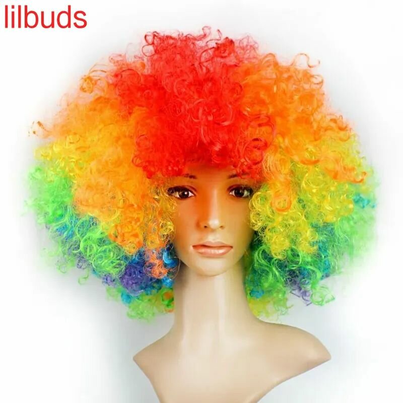 Черный афро кудрявый парик