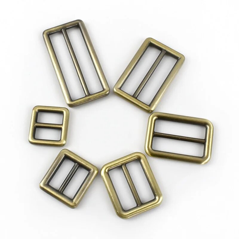 Meetee 10 шт. 12-50 мм регулируемый металлический трехмерный ремень ремешок ползунок Регулировка кольцо пряжки Сделай Сам сумка крючок застежка аксессуар
