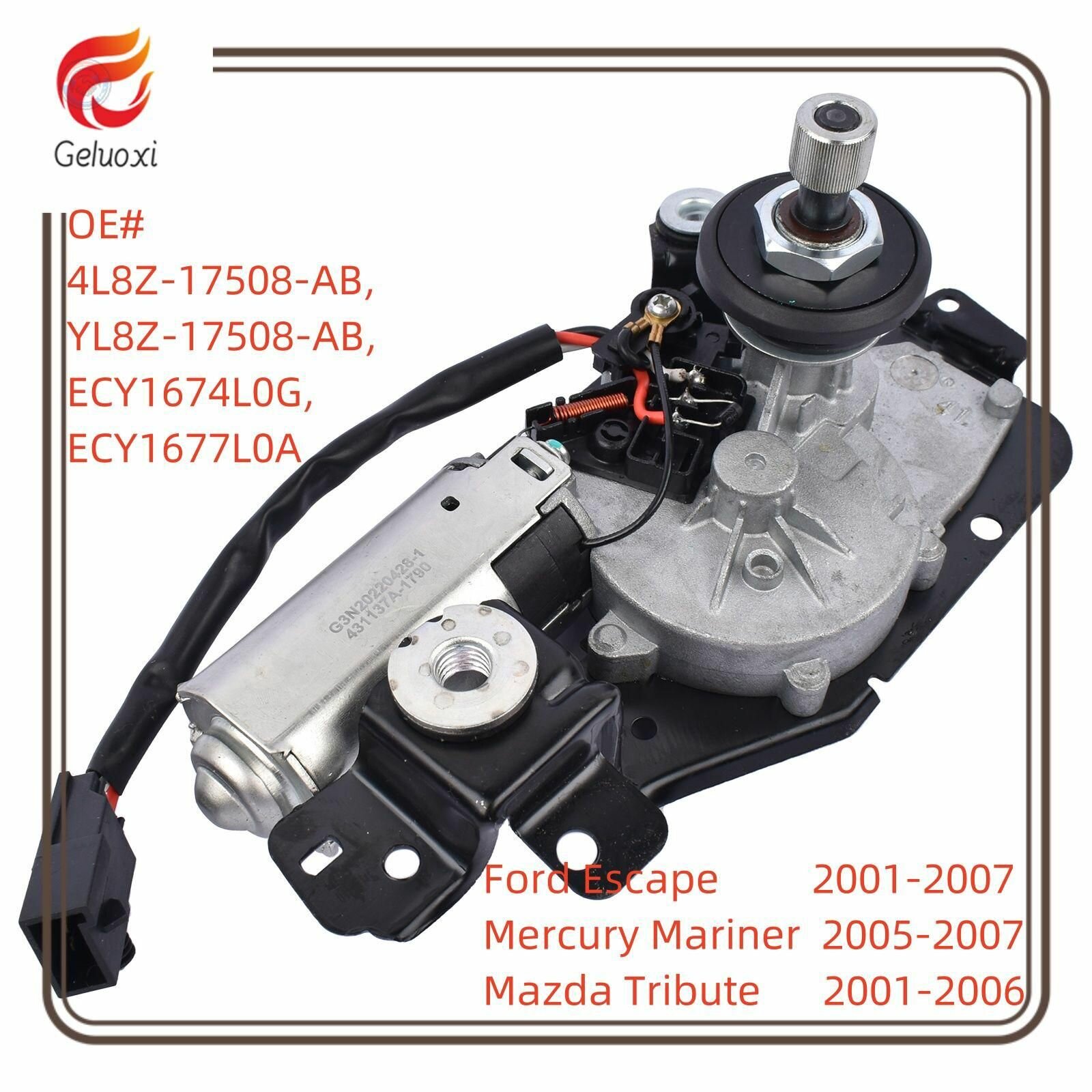 Электродвигатель стеклоочистителя заднего стекла для Ford Escape 2001-2007, Mercury Mariner 2005-2007, Mazda Tribute 2001-2006 Оригинальная замена 4L8Z17508AB