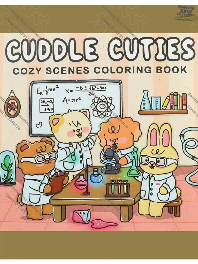 Раскраска антистресс для взрослых и подростков Coco Wyo -cuddle cuties 93