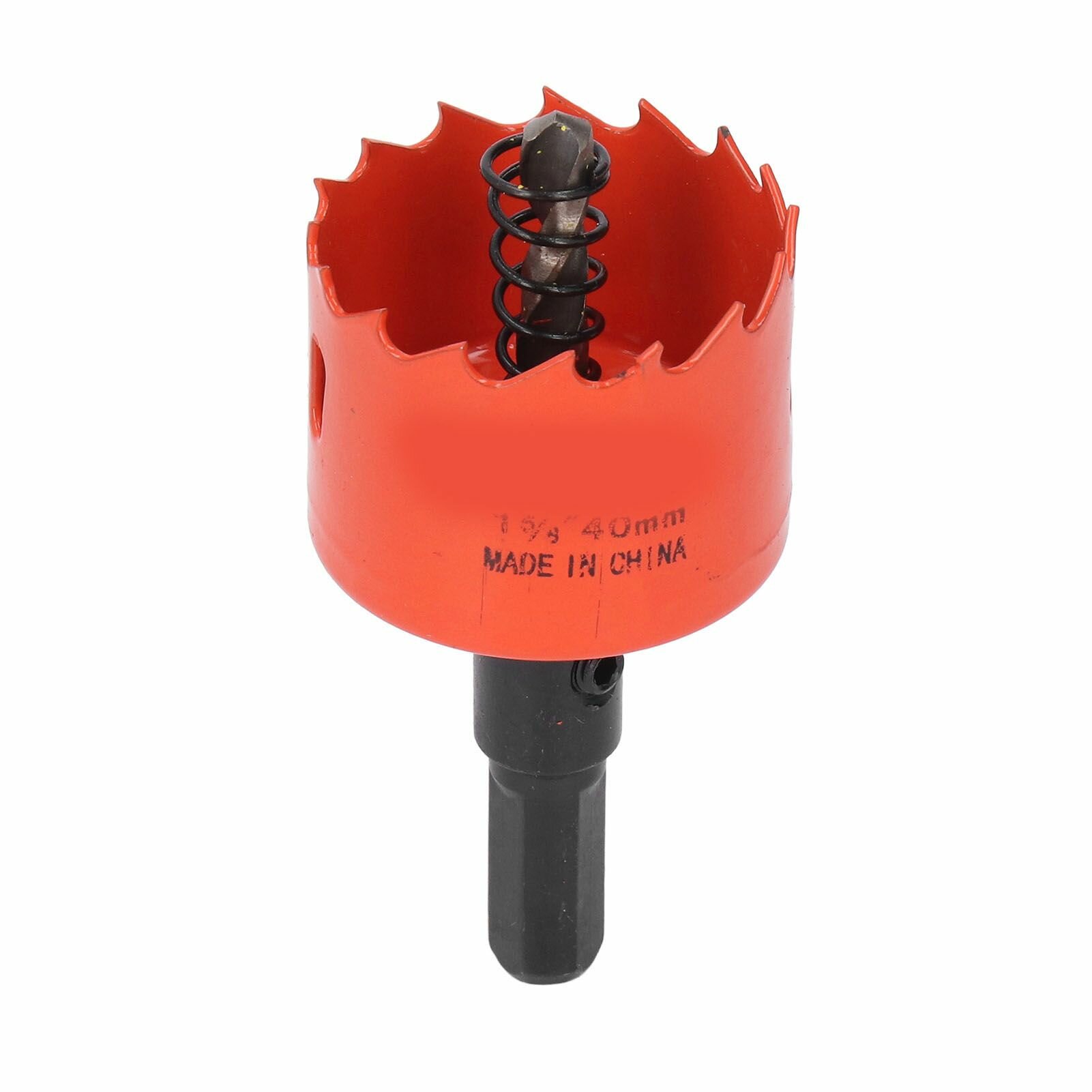 Кольцевая пила, сверло, высокоскоростная стальная биметаллическая фреза с оправкой для дерева и металла 1-5/8 дюймов (40 мм)