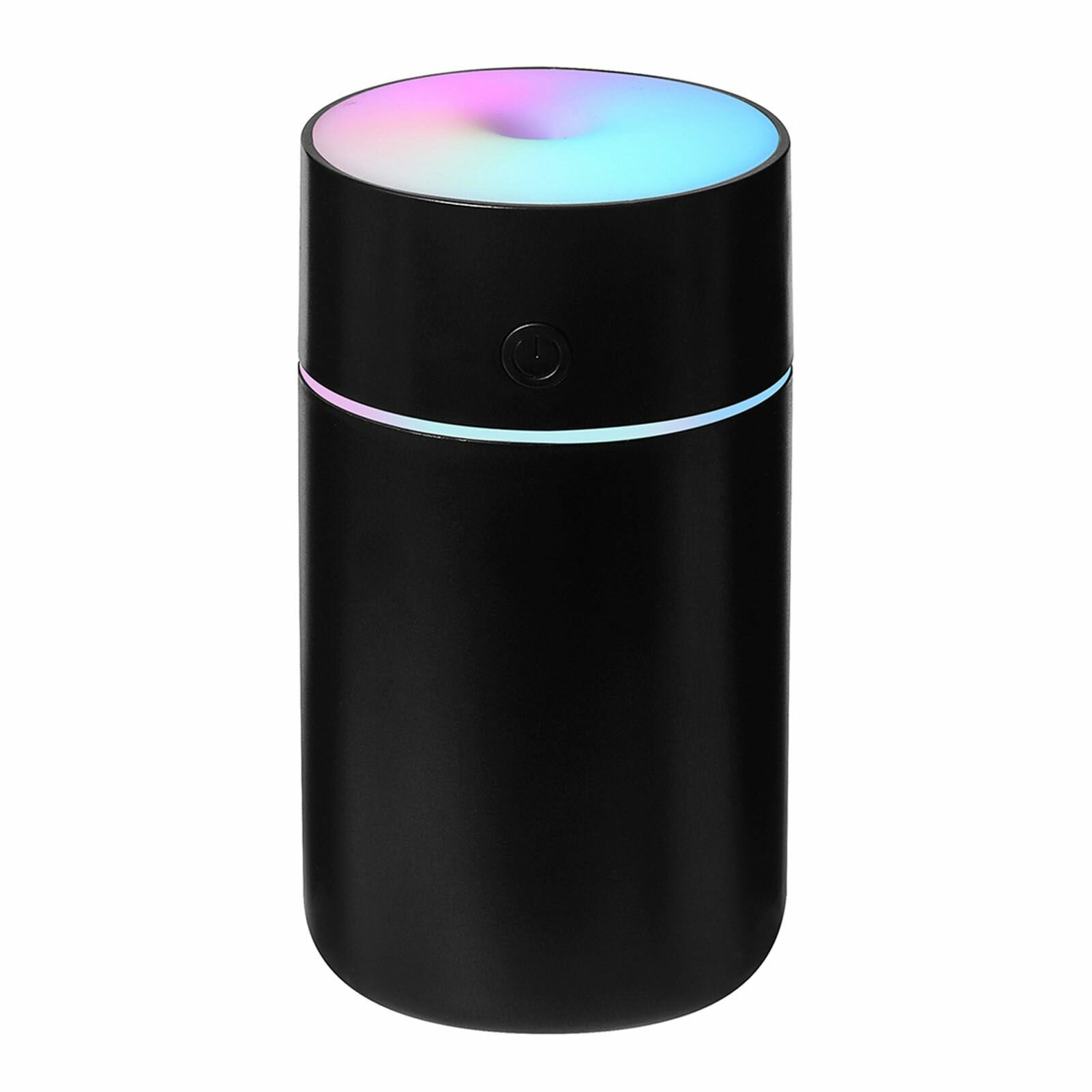 USB автомобильный увлажнитель воздуха с цветным ароматом, перезаряжаемый распылитель, портативный мини-увлажнитель для дома, черный