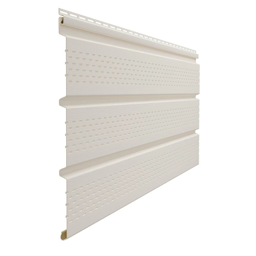 Софит ПВХ перфорированный Docke Standard пломбир 3000х305 мм Docke PSSL-1044