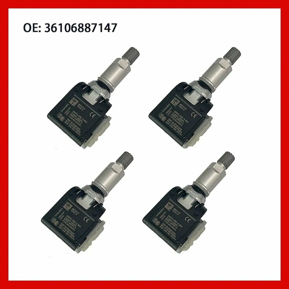 4 шт. 36106887147 TPMS Датчик Система контроля давления в шинах для BMW G20 G21 G30 G31 G12 G11 G01 G02 G05 G06 X3 X4 X5 X6 X7 6887140-01
