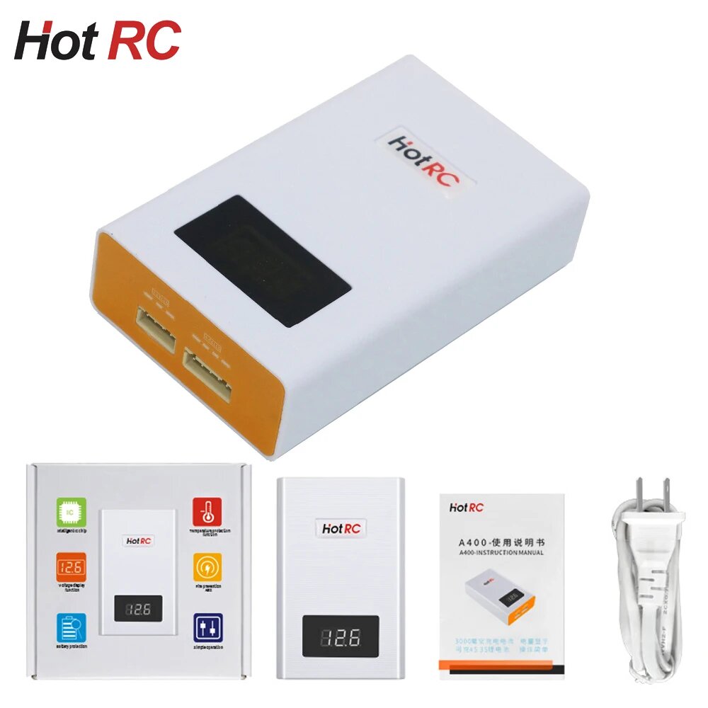 Hotrc A400 Зарядное устройство для LiPo аккумуляторов 3-4S