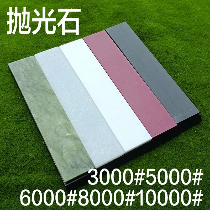 Натуральный Агатовый Точильный Камень Для Ножей, Зернистость 3000-10000, С Основанием Для Фиксации Угла