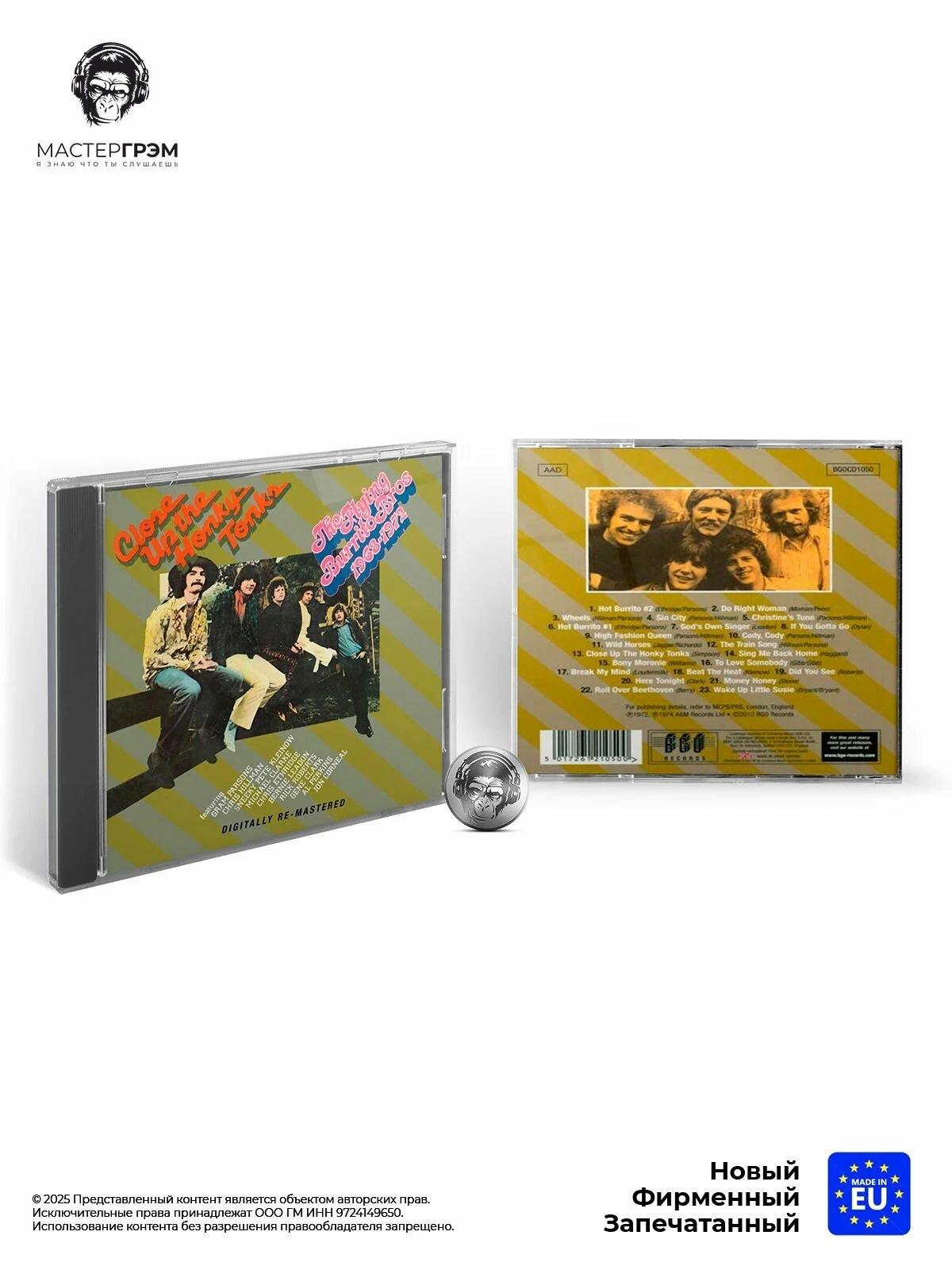 CD диск The Flying Burrito Brothers - Close Up The Honky Tonks (CD) 2012, Jewel case
