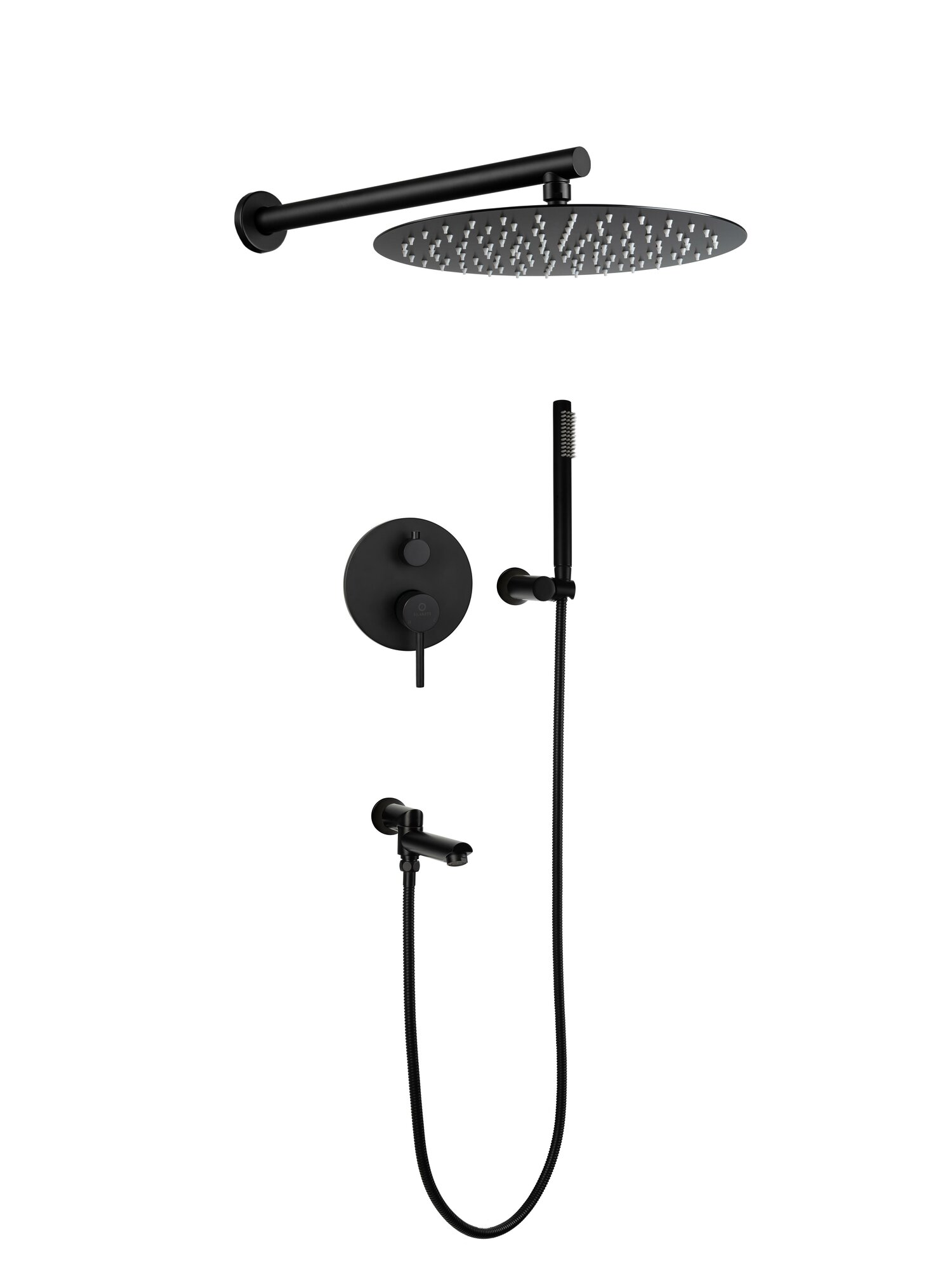 Душевая система FILARETE Roun FL1020BL цвет Черный матовый