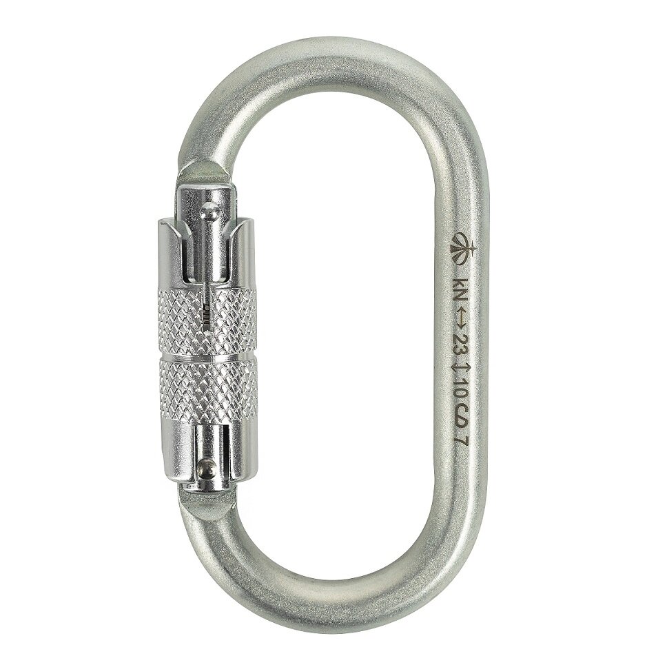 Карабины альпинистские Стальные Вертикаль Карабин 0224 Овал стальной автомат