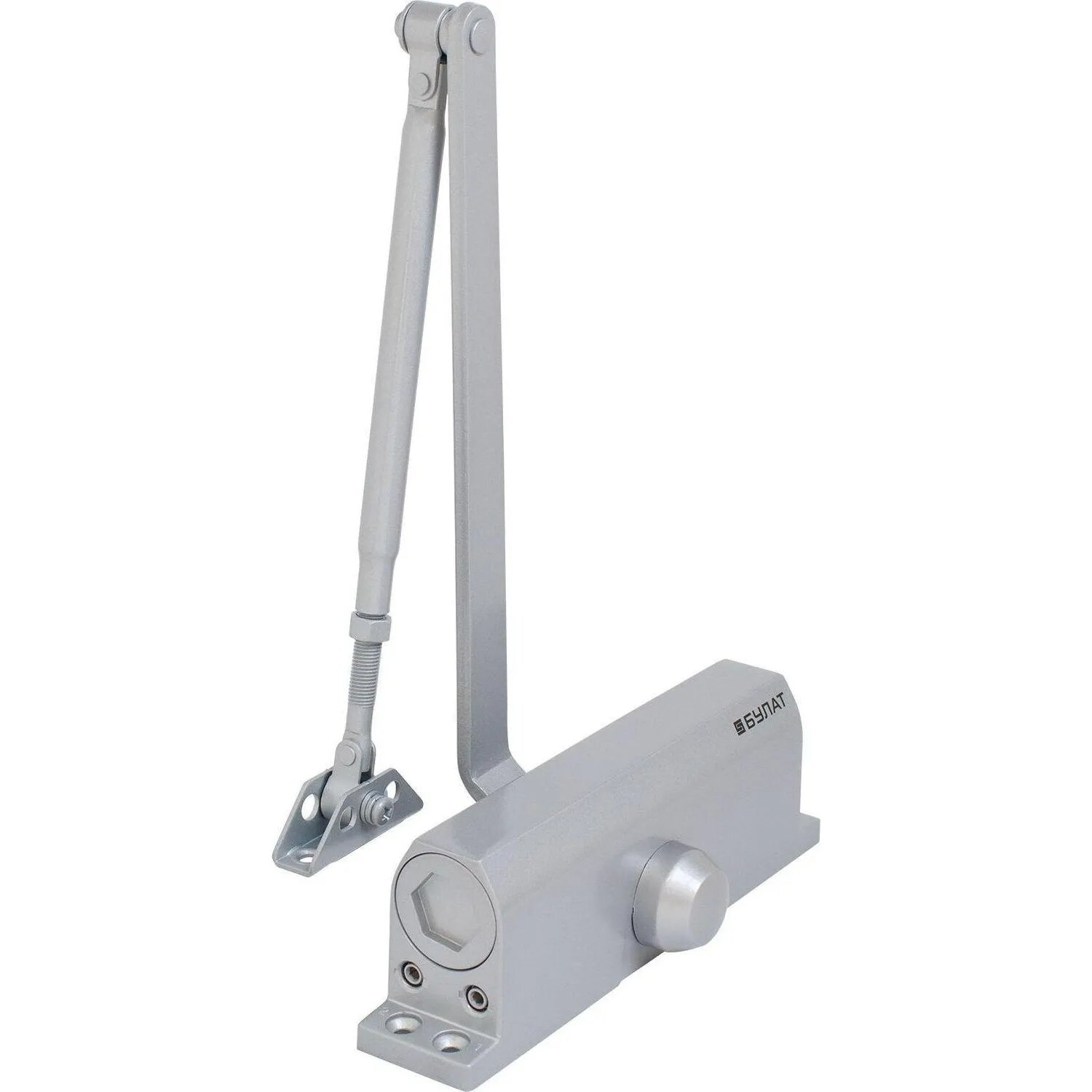 Доводчик дверной булат ULTIMATE ДД-150 A-S (80-160 кг) серебр, морозост(10)