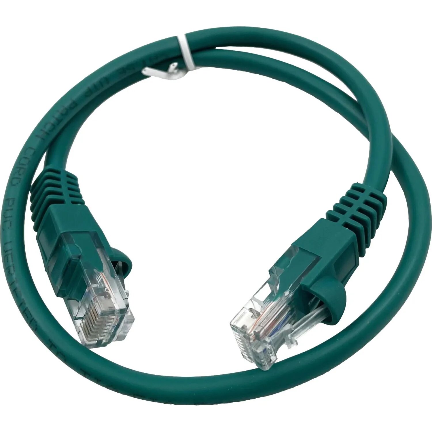 Патч-корд ExeGate UTP-RJ45-RJ45-5e-0.3M-GN, cat.5e, 0.3м, зел 