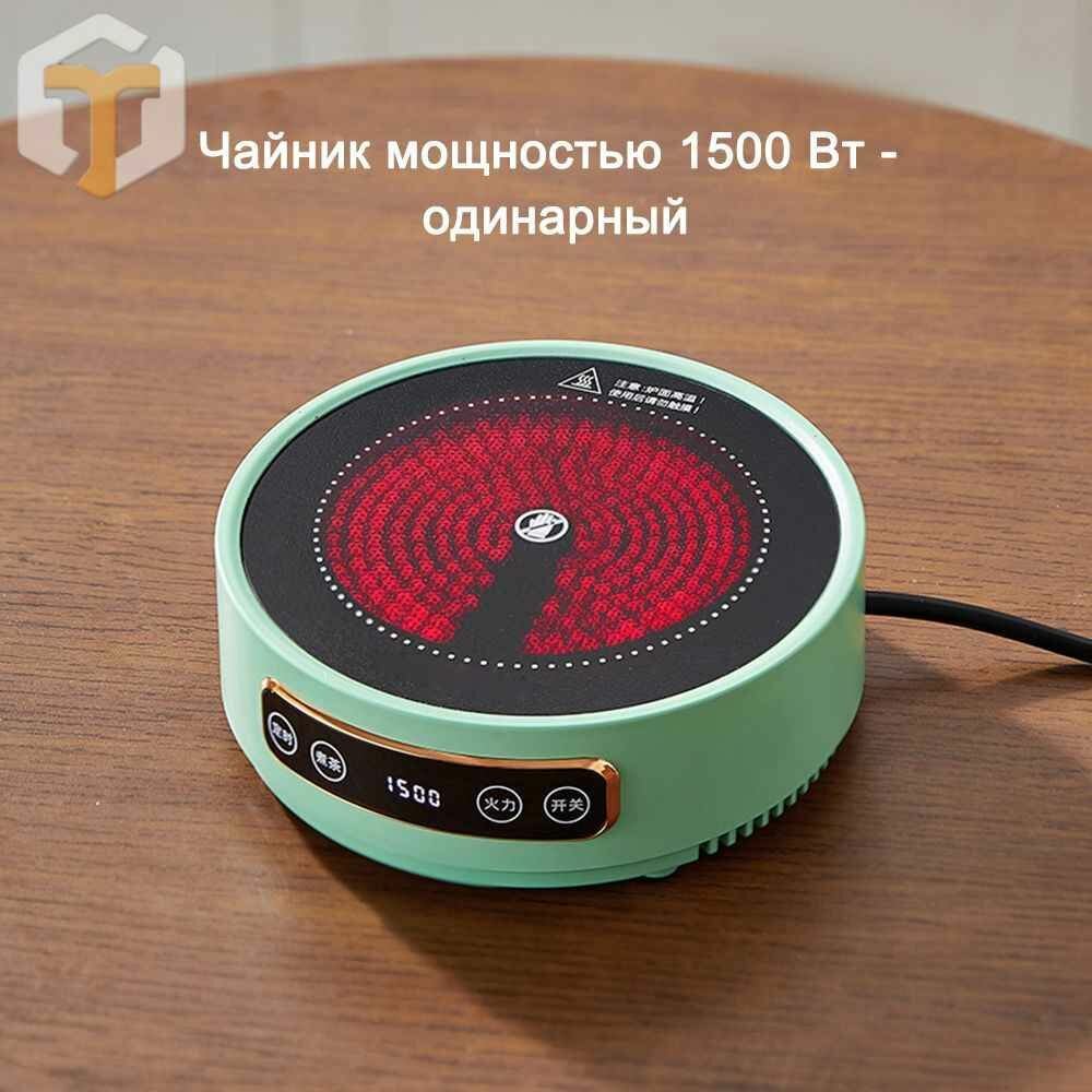 Индукционная настольная плита DTL-HM-1500W, зеленый
