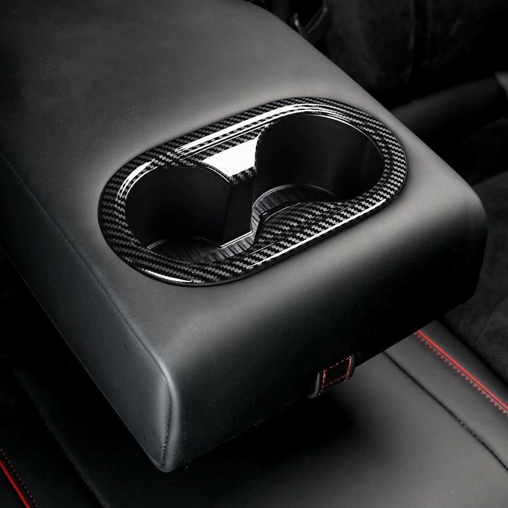 Рамка держателя чашки Carbon Fiber для Genesis GV70 2022-2025