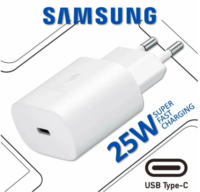 Зарядное устройство Samsung EP-TA800 PD 25W, цвет белый