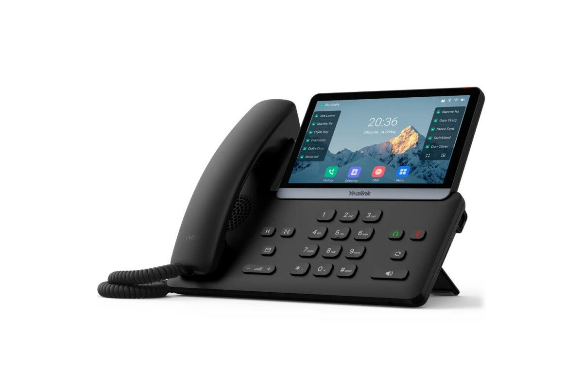 SIP-T77U, 7" цветной сенсорный экран, 2 порта USB, 16 аккаунтов, BLF, PoE, GigE, без БП