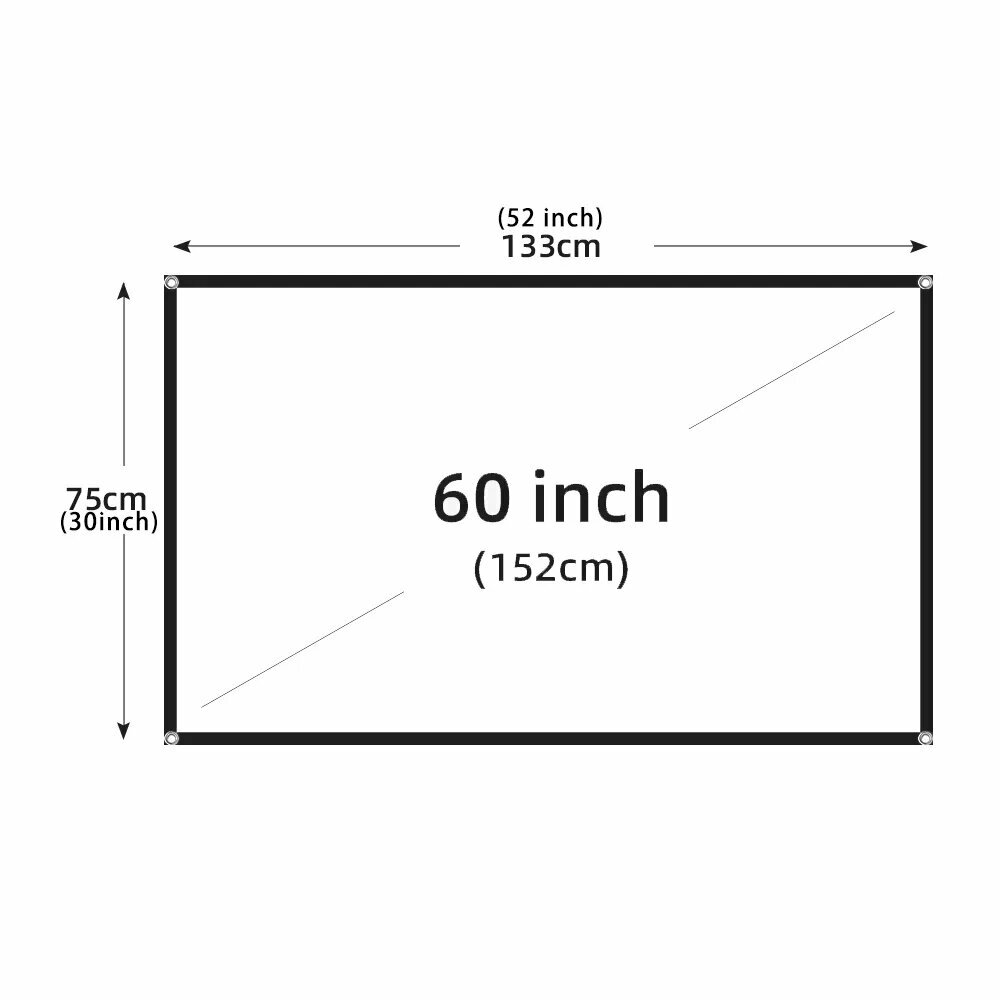 Проекционный экран MIXITO 60 inch 16:9