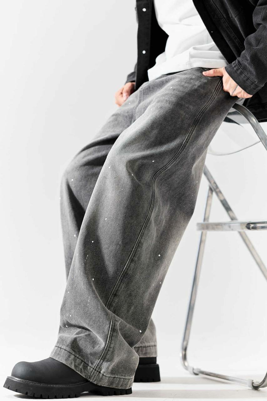 Джинсы широкие 