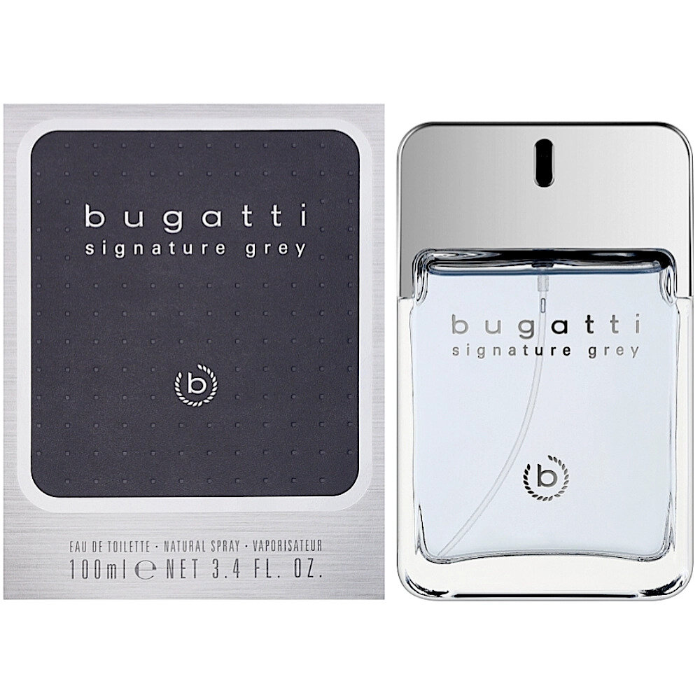 Bugatti Туалетная вода Bugatti Signature Grey мужская, древесно-пряные 100 мл