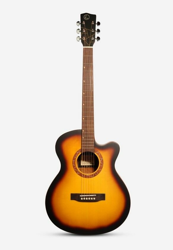 W71-SB Акустическая гитара, с вырезом, санберст, Luxars