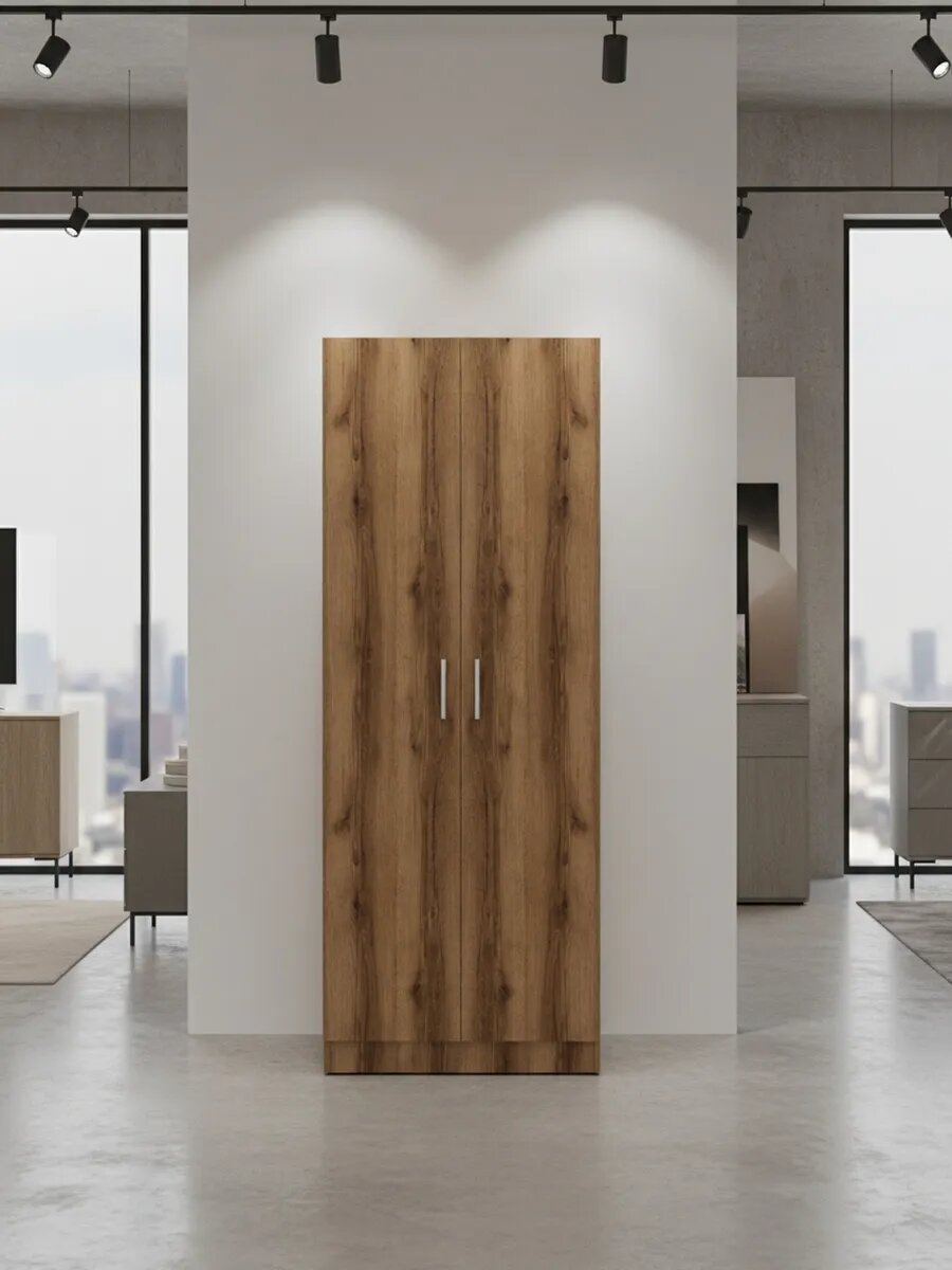 Распашной шкаф FRESTER в спальню с полками для одежды деревянный, от производителя